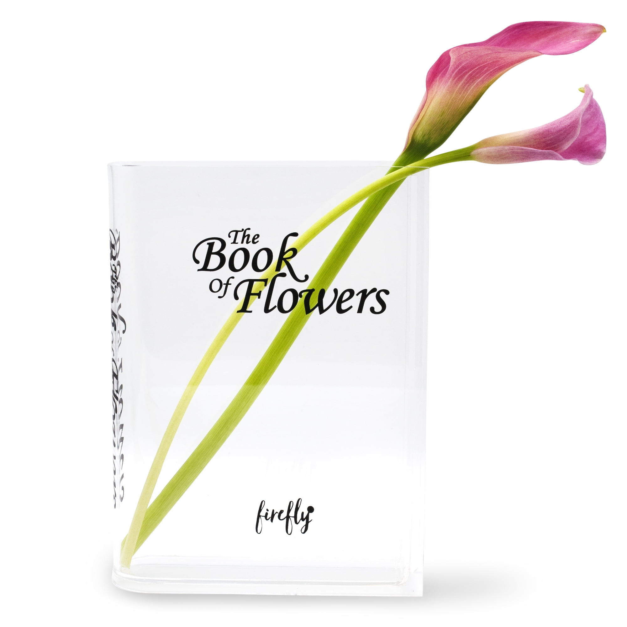 Clear Acrylic Book Vase for Flowers - "The Book of Flowers" by Firefly ...