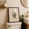 Affixzi Frog Wall Art, Bathroom Poster, Toilet Decor, High-Quality ...