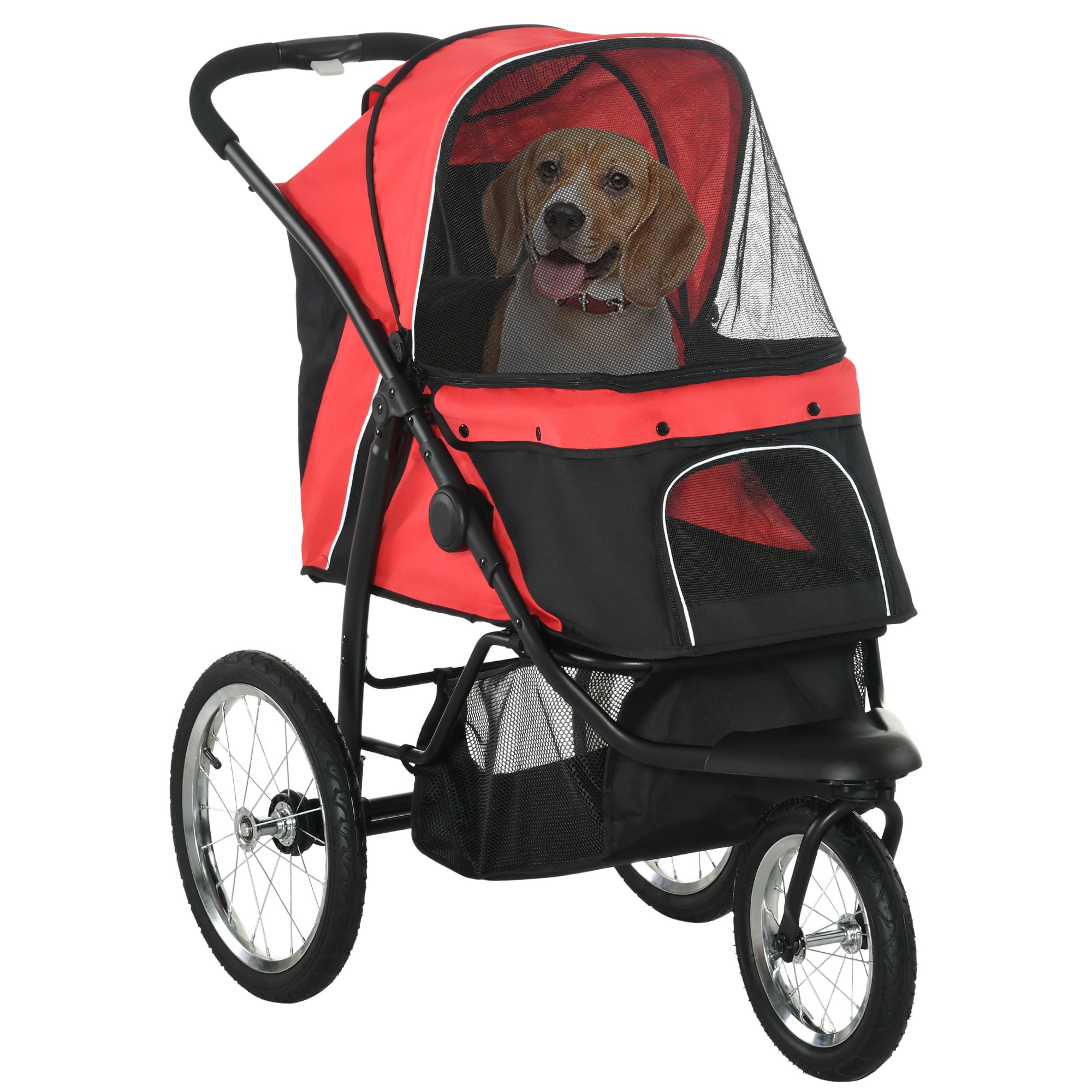 Click here for Pawhut Pet Stroller  3 Big Wheels Dog Stroller Tra... prices