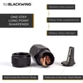 One-Step Long Point Sharpener, German Steel Blade, Machined Aluminum ...