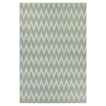 Couristan Monaco Summer Quay, Ivory-Sapphire Rug - Walmart.com