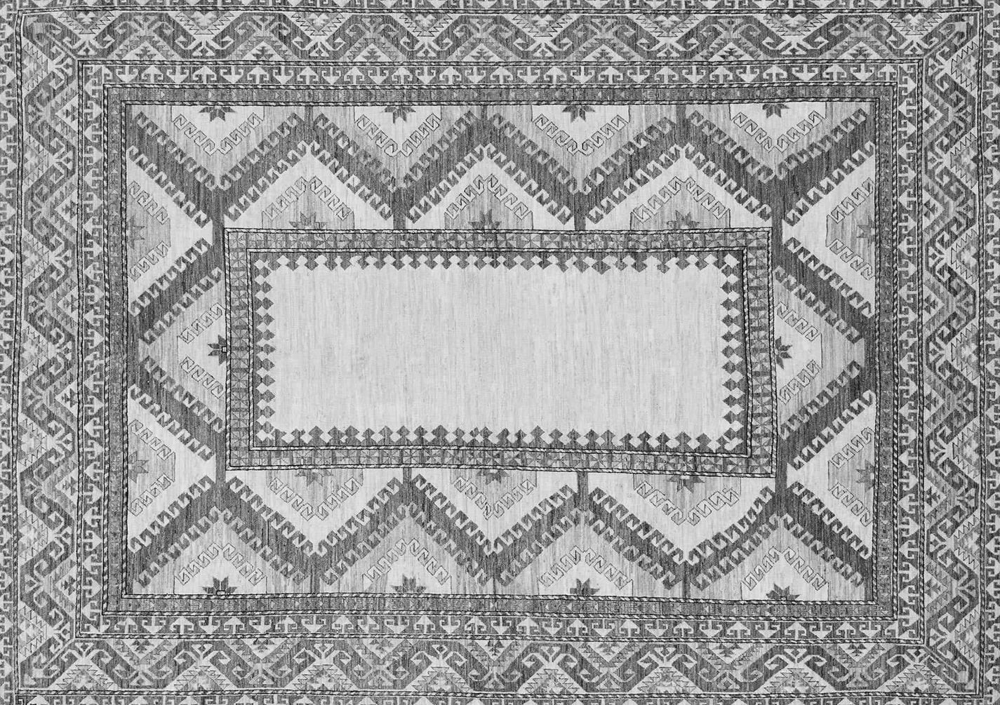 Ahgly Company Indoor Rectangle Abstract Gray Modern Area Rugs, 2' x 3 ...