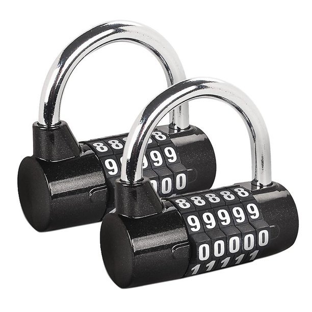 Gym Locker Lock,5-dial Padlock, Combination Lock,set Your Own 2 Pack ...