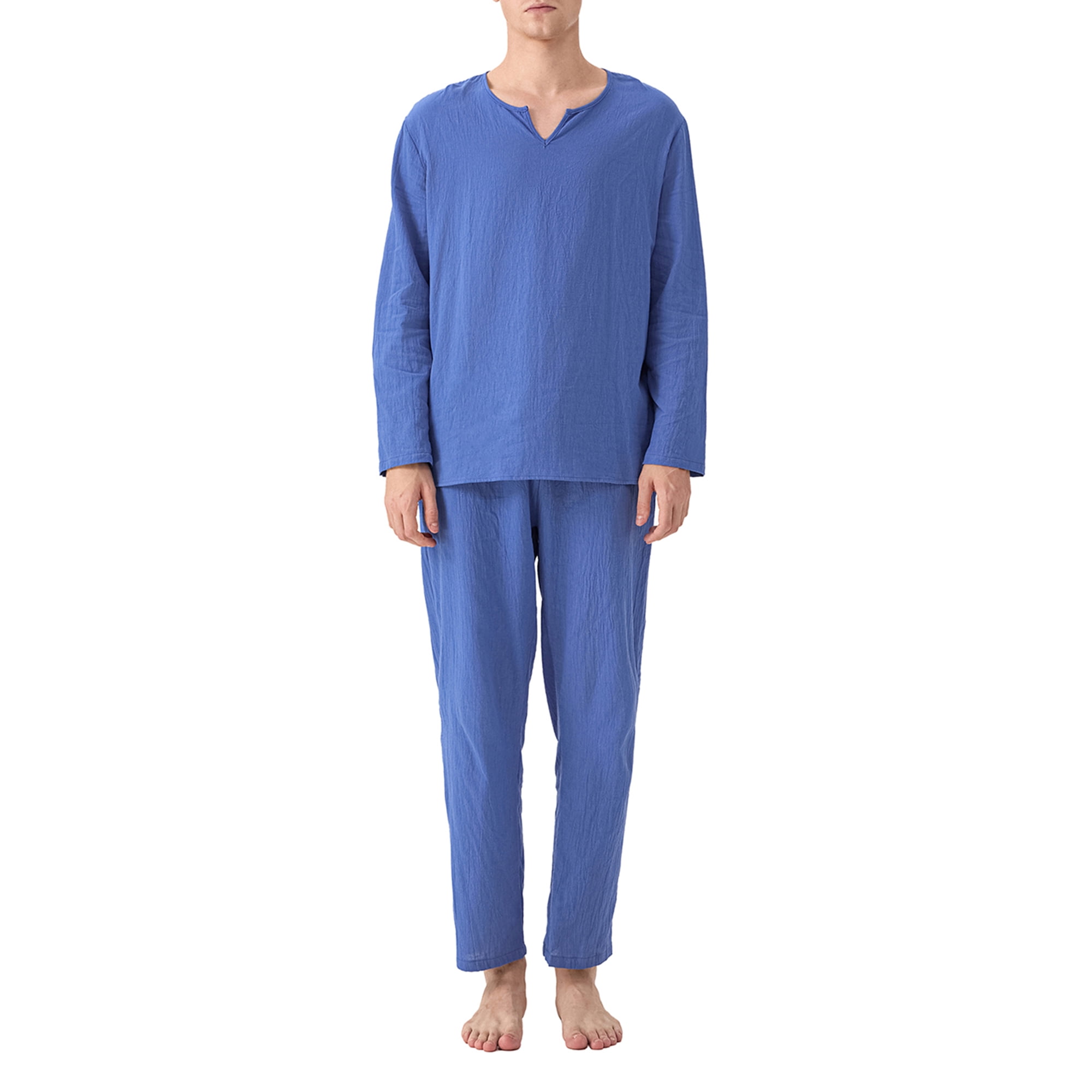 Click here for Gupgi 2 Piece Mens Loungewear Summer Solid Color S... prices