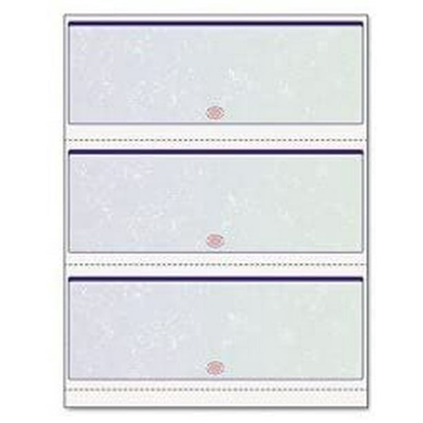 Blank Computer Checks for Laser & Ink Jet Printers, Pack of 100 Sheets ...