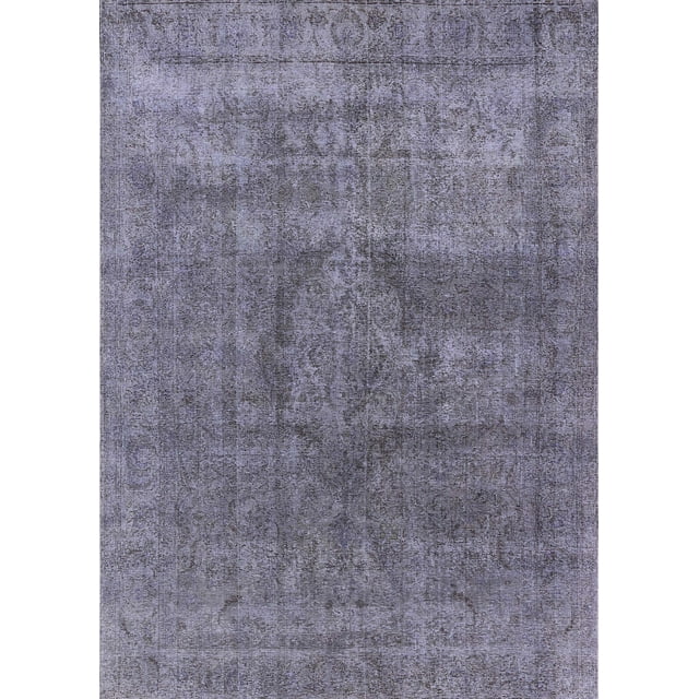 Ahgly Company Indoor Rectangle Mid-Century Modern Purple Oriental Area ...