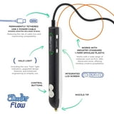 3Doodler Flow 3D Printing Pen, Black, with Free Refill Filaments, Stencil Book, Guide - Walmart.com