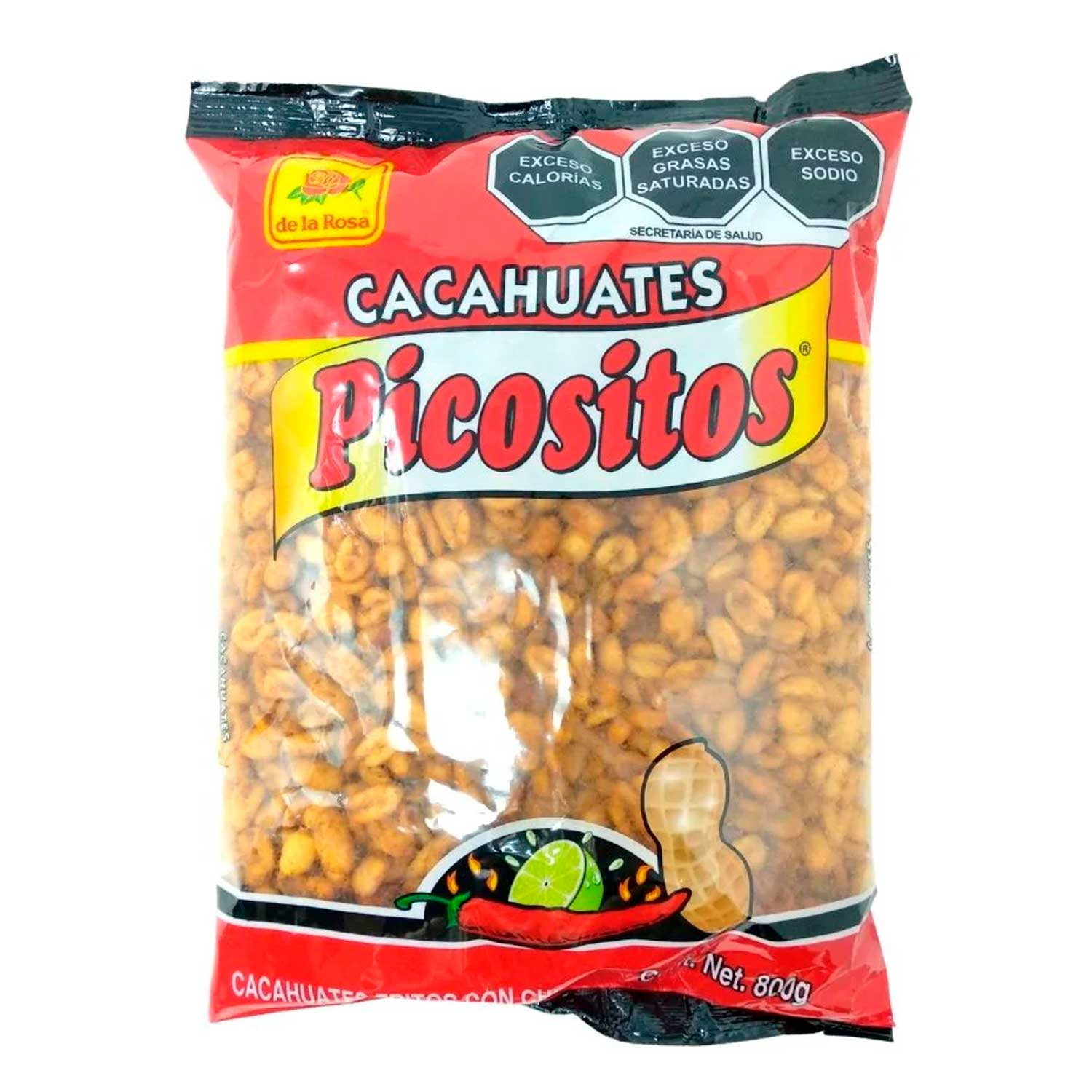 Botana Cacahuate Con Chile Picositos De La Rosa 800gr Cereales Por ...