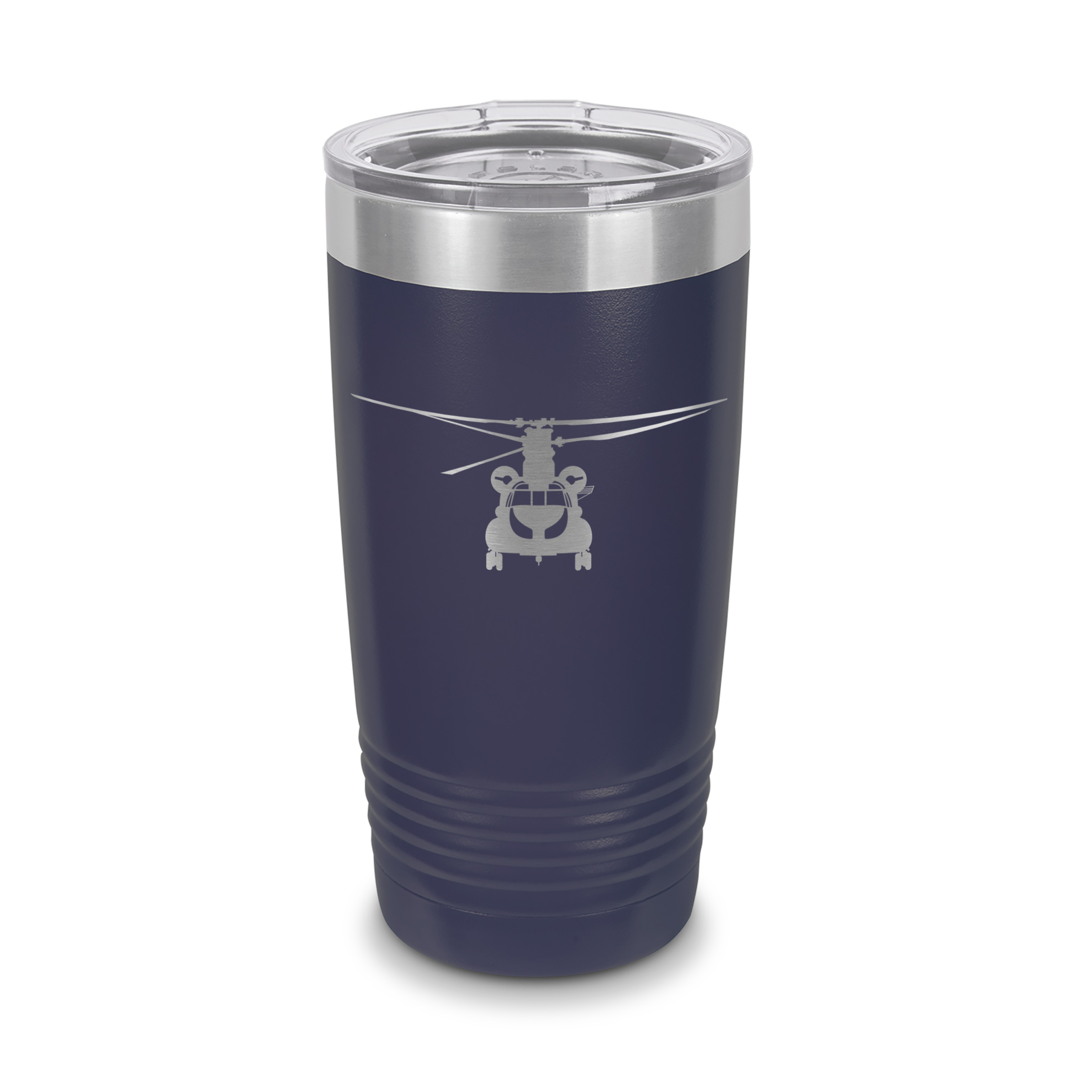 CH-47 Chinook Tumbler 20 oz - Laser Engraved w/ Clear Lid - Polar Camel ...