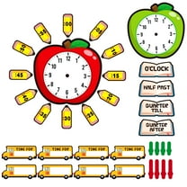 WhatSign Telling Time Classroom Bulletin Board Decorations - Walmart.com