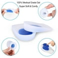 2 Pairs Gel Heel Cups Inserts And Compression Heel Sleeves Socks,Foot ...