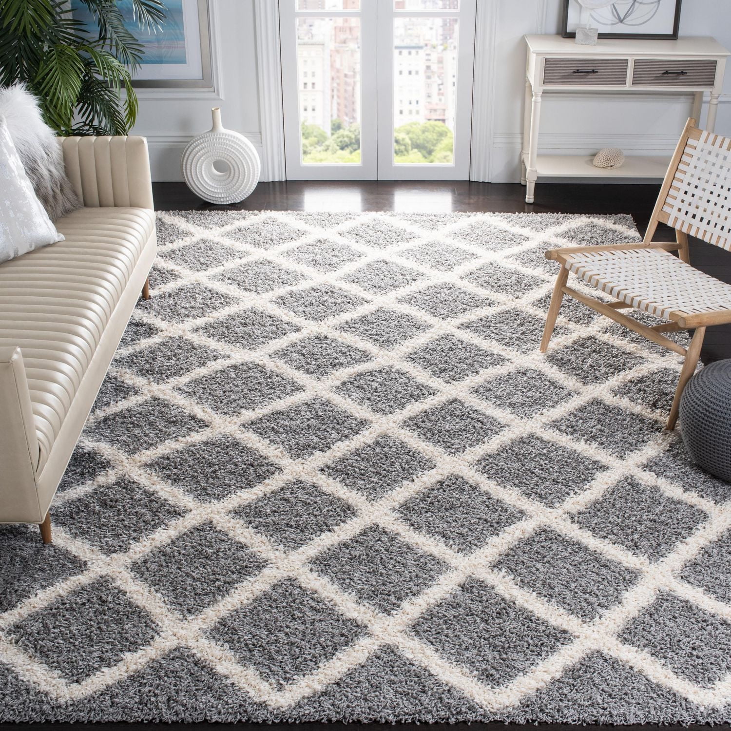 Click here for Safavieh Dallas Jerrie Geometric Shag Area Rug 11... prices