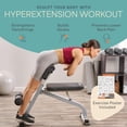 LifePro SculptTrainer Roman Chair Hyperextension Bench Adjustable Back ...