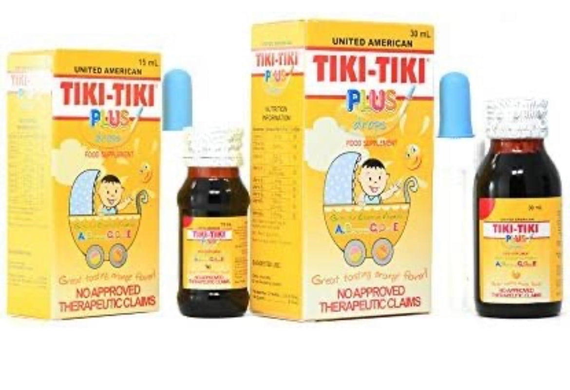 2 Bottles Tiki Tiki Plus Drops Food Supplement, 30ml Each - Walmart.com