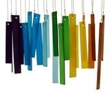 Blue Handworks Wind Chimes Color Spectrum Glass Wind Chime Garden Decor ...