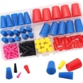 105Pcs 1/16Inch to 5/8Inch Silicone Rubber Tapered Plug Assortment Kits ...