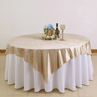 Efavormart 60" SATIN Square Tablecloth Overlay For Wedding Catering ...