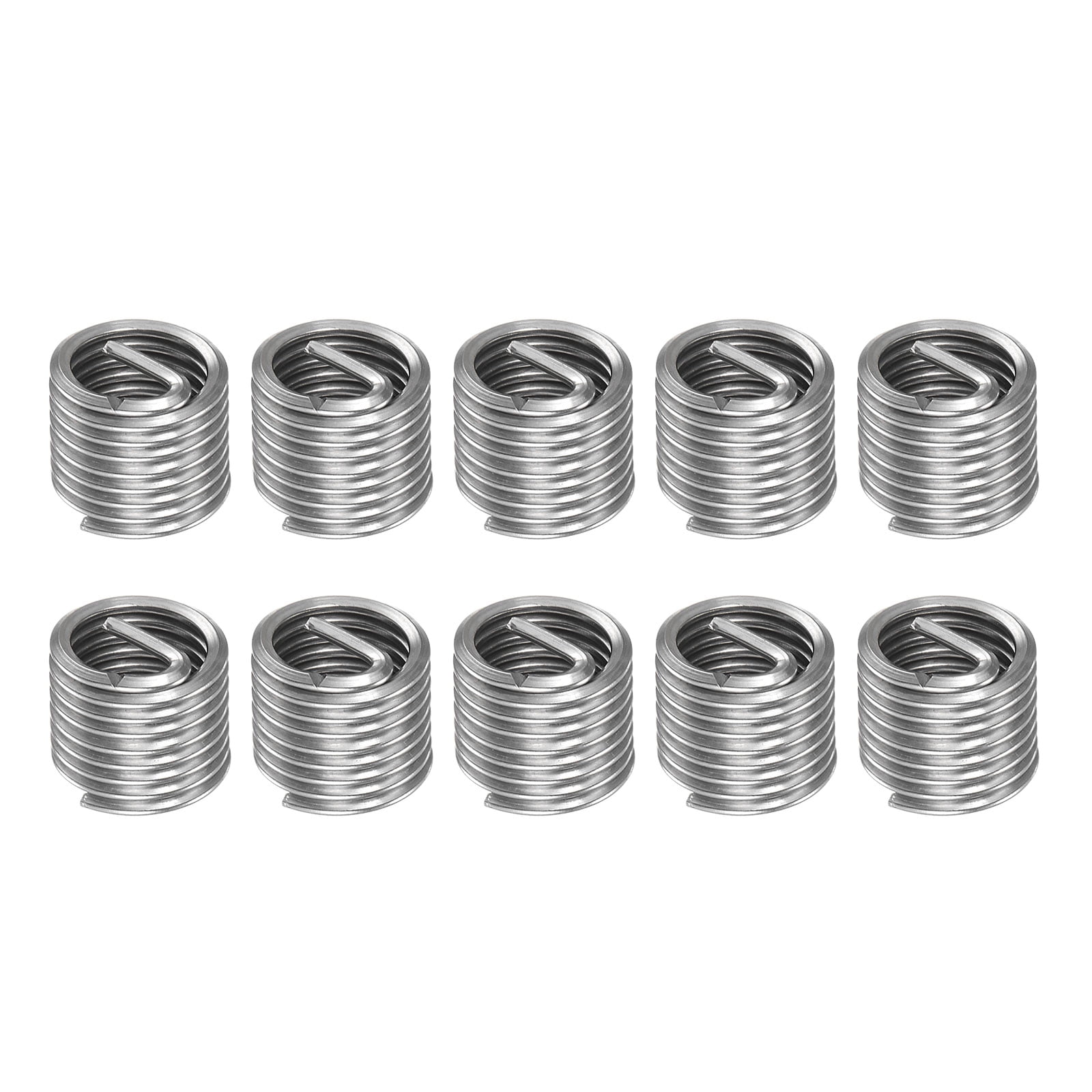 Uxcell M10 x 1.5 1.5D 15mm 304 Stainless Steel Wire Thread Insert ...