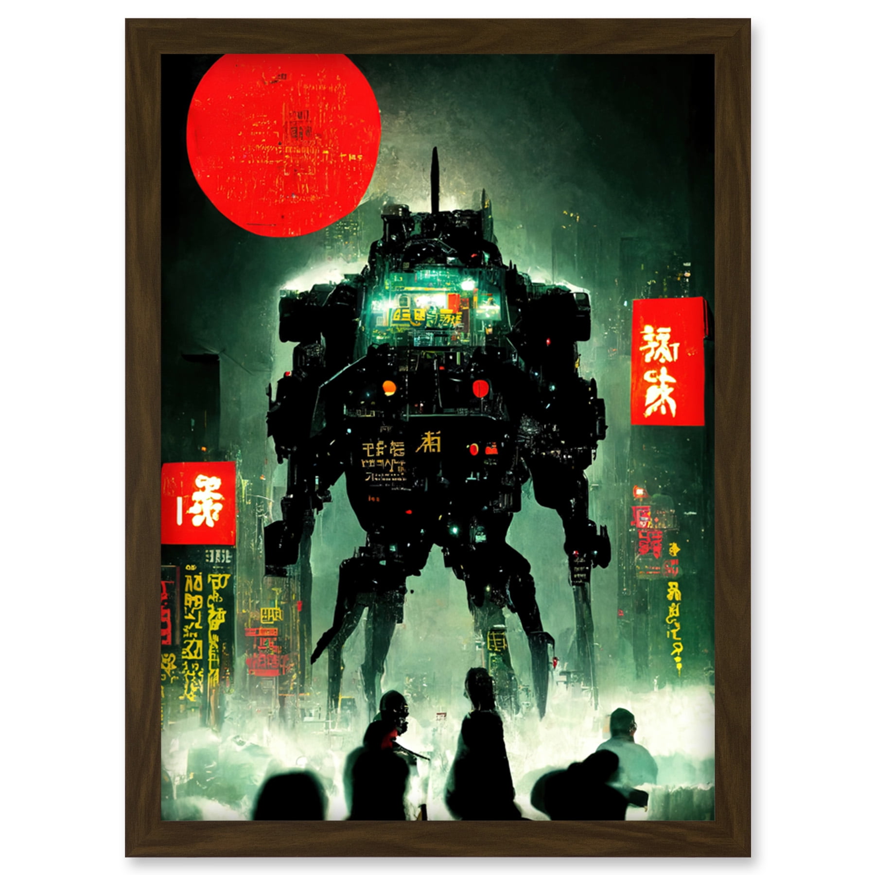 Rise Of Machines Mecha Japanese Style Illustration Sci-Fi Artwork ...