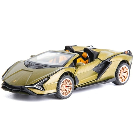 WAKAKAC Diecast Car Compatible for Lamborghini Sian Roadster 1/32 Scale ...