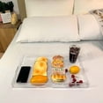 Clear Sturdy Acrylic Serving Tray with Handles-12x20Inch-Serving Coffee ...