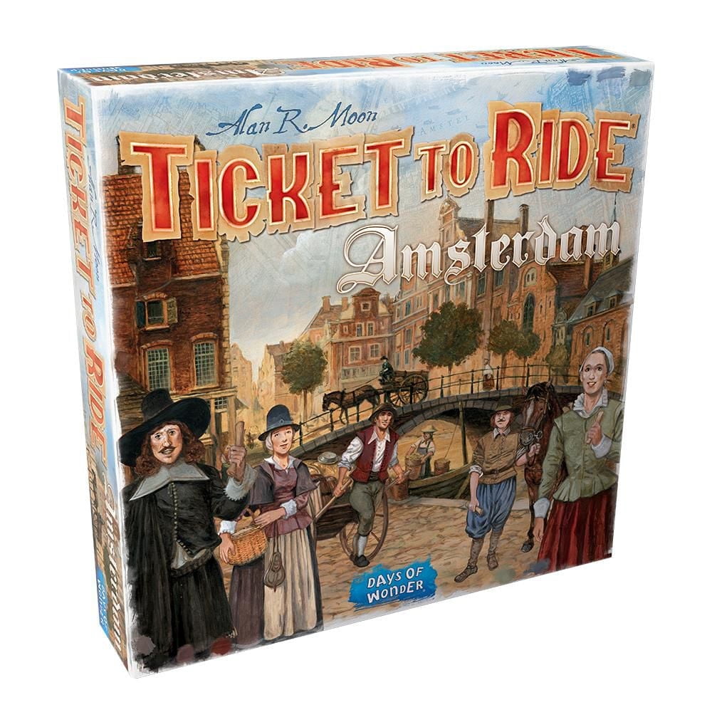 Ticket To Ride - Express - Amsterdam (English Version) A Game By Days Of Wonder 2 To 4 Player For Family For Kids And Adults 8+