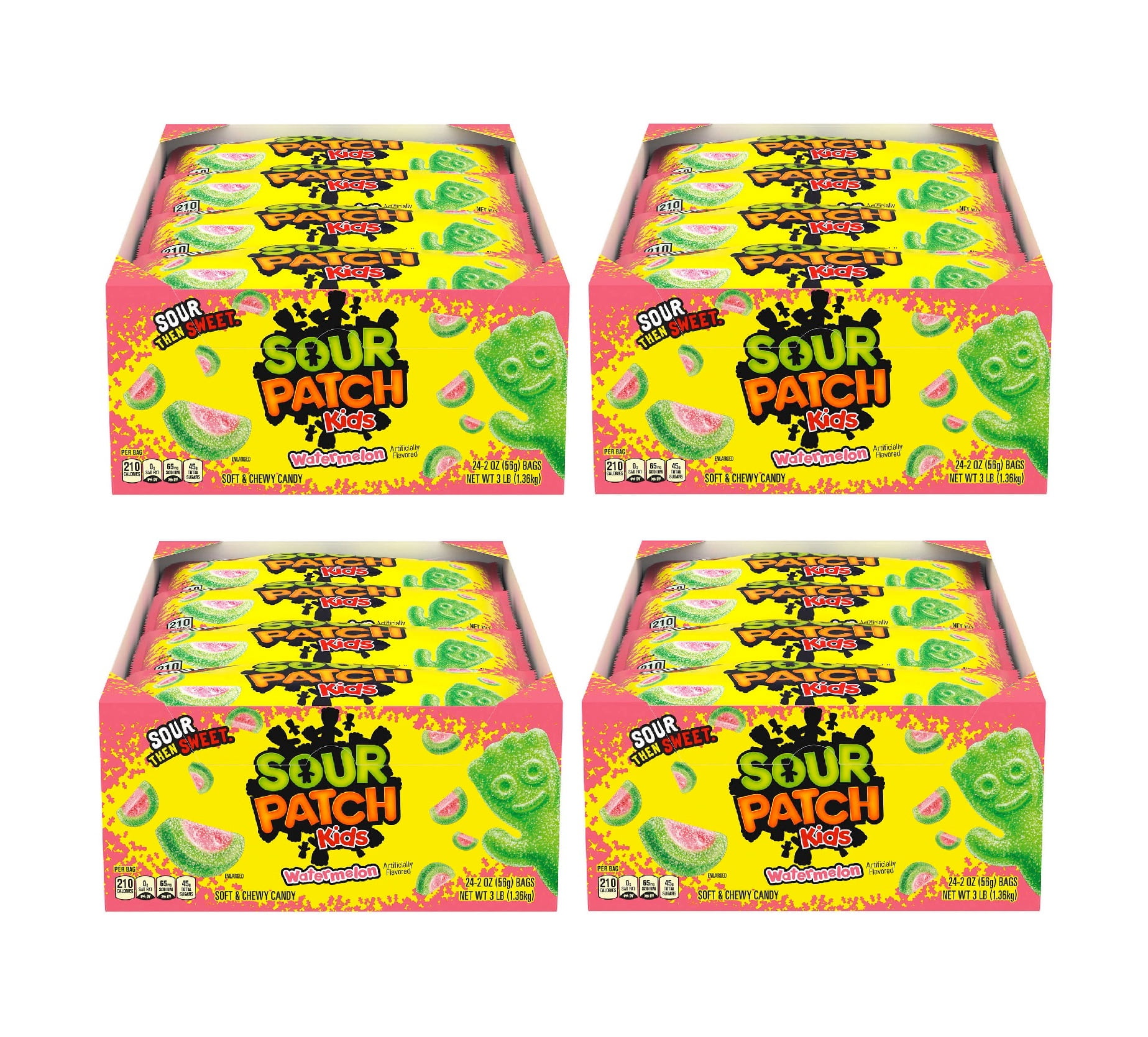 Sour Patch, Watermelon, 2 oz, 24 ct 4PK - Walmart.com