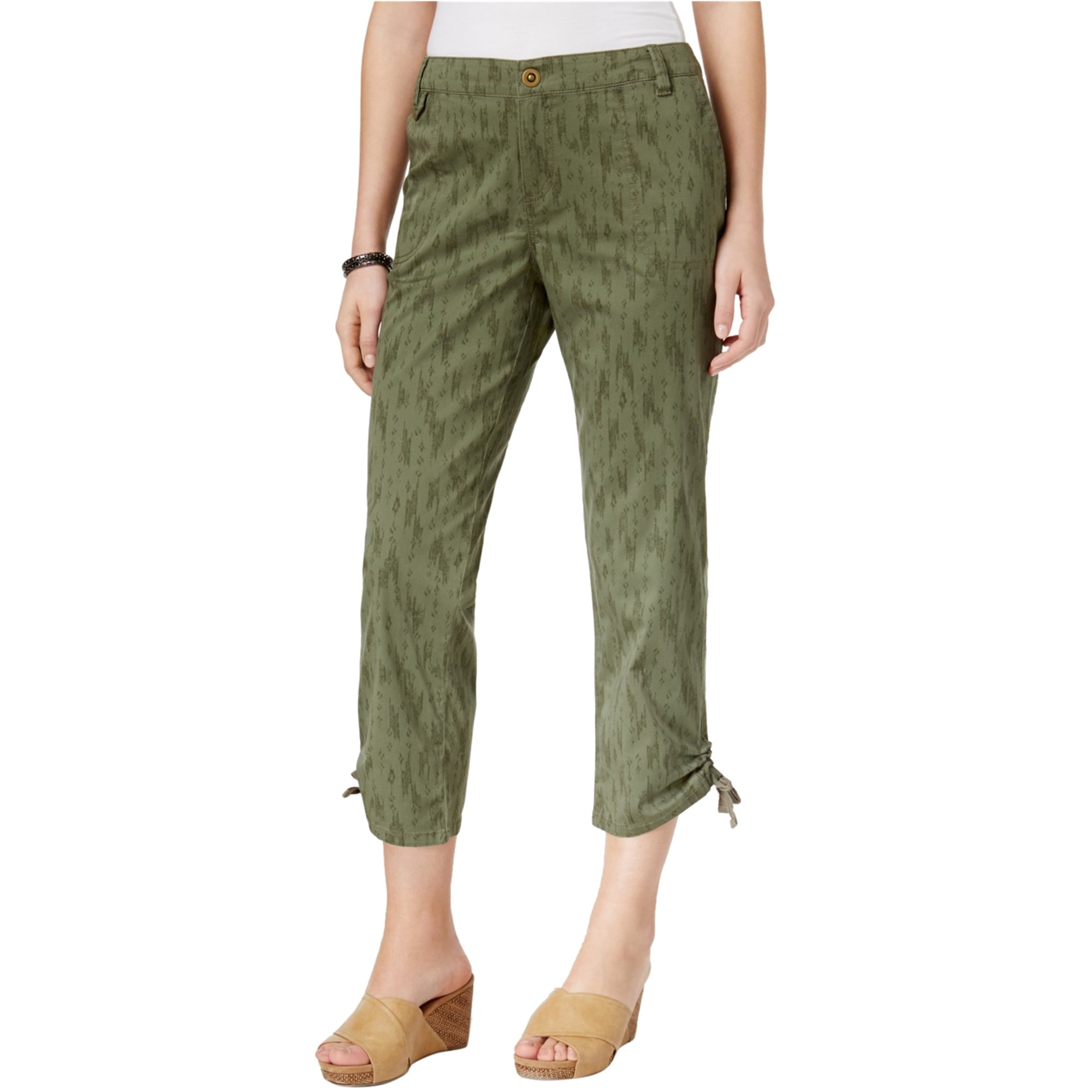 Style & Co. - Style & Co. Womens Dashing Casual Cropped Pants, Green ...