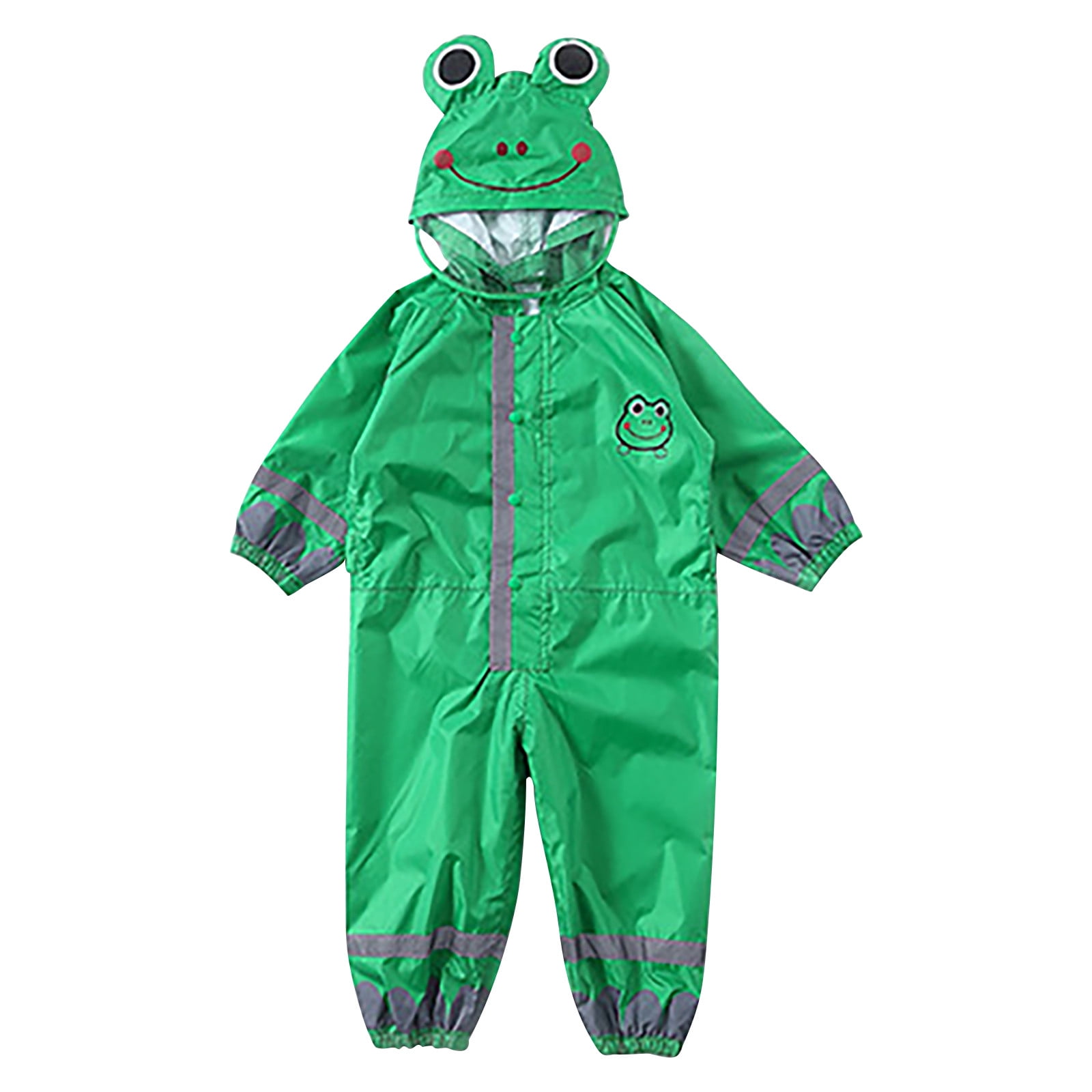 Fridja Kids Toddler Rain Suit 3D Cartoon Rain Suit with Hood Waterproof Coverall One Piece Rain ...