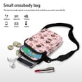 HELLHERO Dachshund Rose Pattern Adjustable Crossbody Bag Polyester with ...