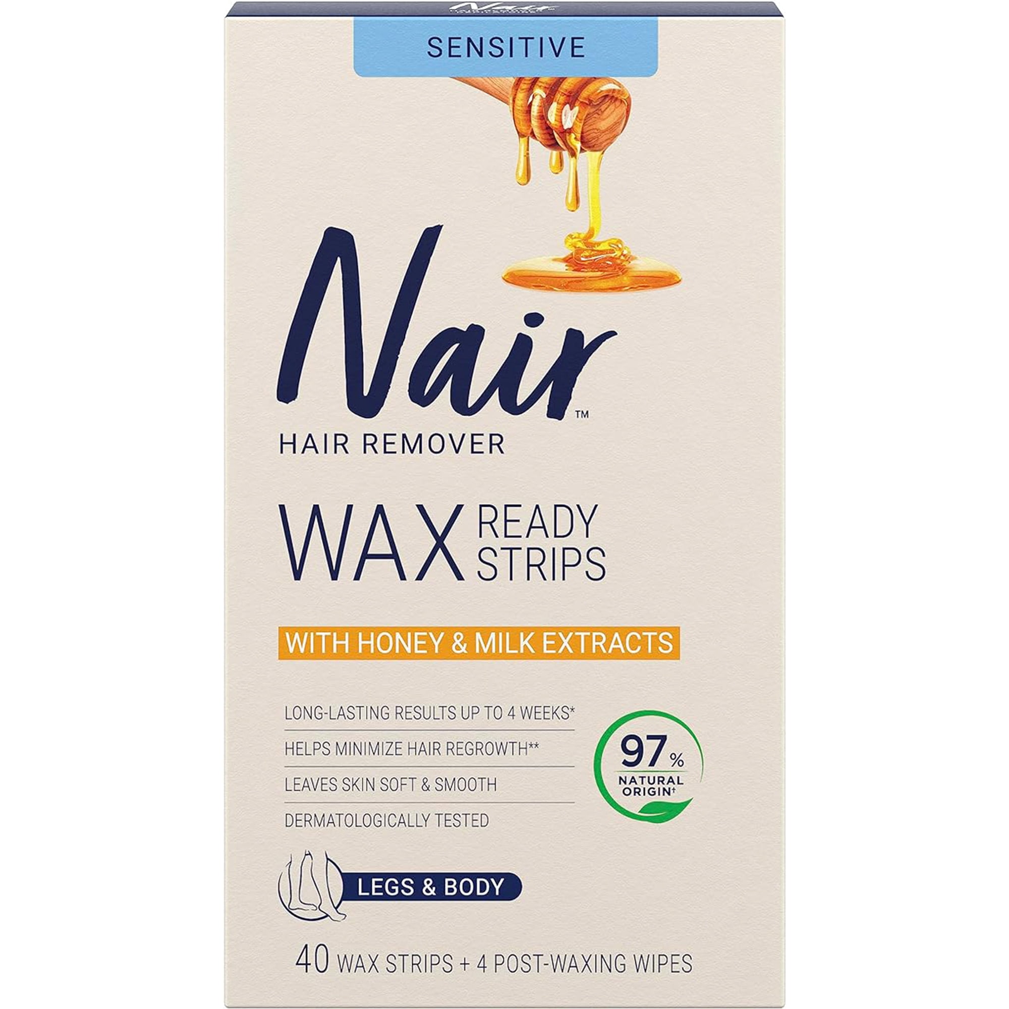 Click here for Nair Wax Ready Strips For Legs & Body With Milk An... prices