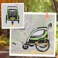 Versatile Green Bike Trailer Converts to Stroller, Includes Brakes ...