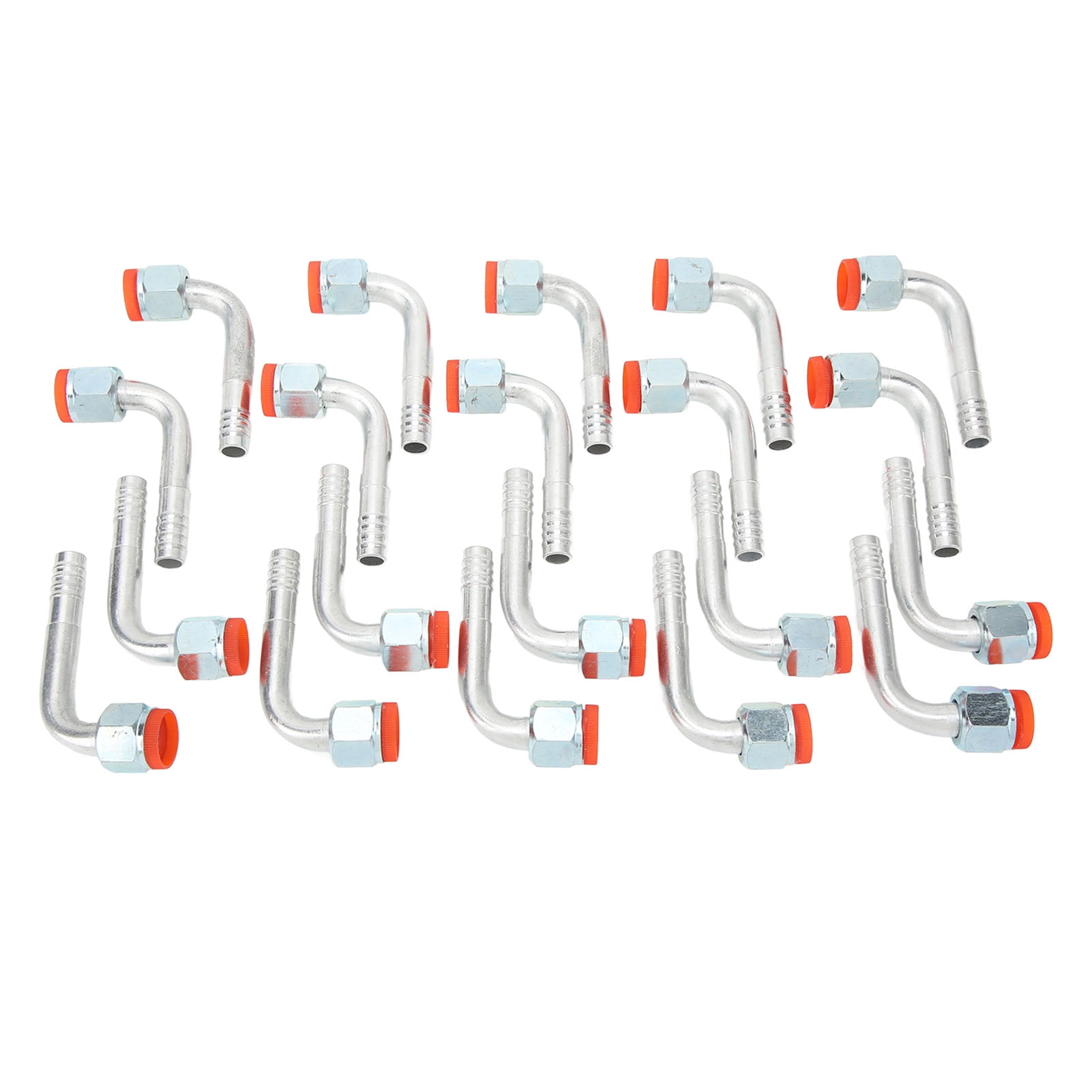 20 Pcs Barb Fitting Elbow Nut 90 Degree O Ring Female Air Conditioner ...