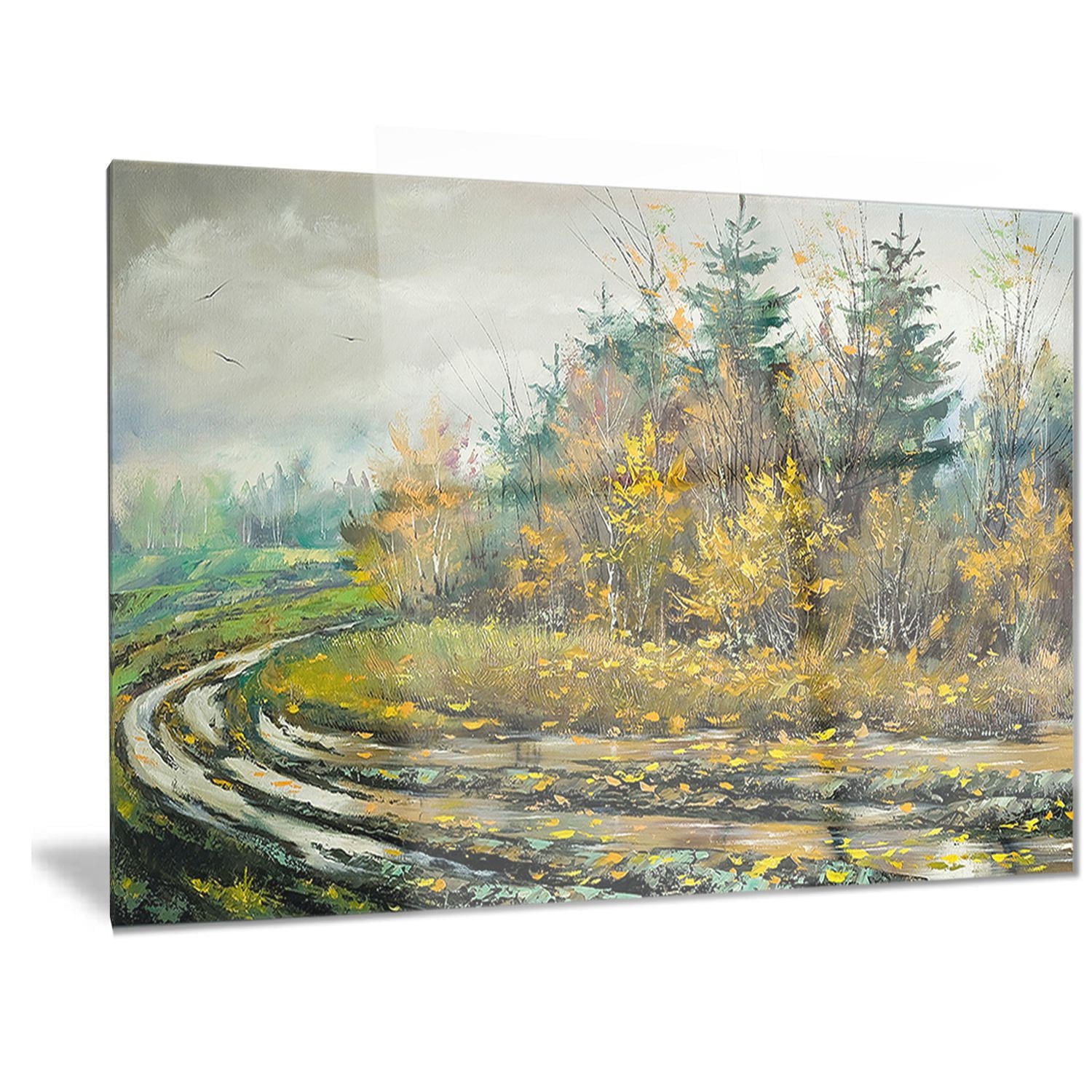 Click here for Designart Design Art River On A Decline Landscape... prices