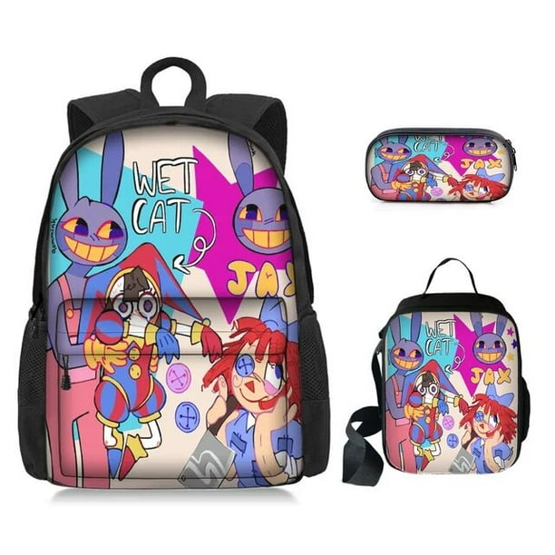3Pcs/set The Amazing Digital Circus Backpack Kids The Amazing Digital ...