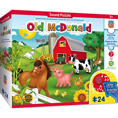 MasterPieces 11310 Sing-A-Long Old McDonald - 24 Piece Kids Puzzle with ...