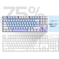75% Mechanical Gaming Keyboard, Blue Switch, LED Blue Backlit, 87 Keys ...