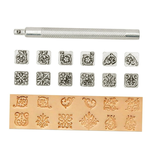 12Pcs Stamp Set 10mm Stamp Tools Set Leather Craft Stamping Tools ...