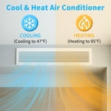 Ktaxon 9500 BTU Smart WIFI Ducted Mini Split AC/Heating System with ...