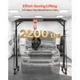 VEVOR Adjustable Gantry Crane, 2200 lbs Capacity, Portable Shop Lift ...