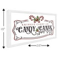 Kringle Candy Co Candy Canes 11.5" x 21.5" Framed Christmas Wall Decor Art Print Sign Poster in ...