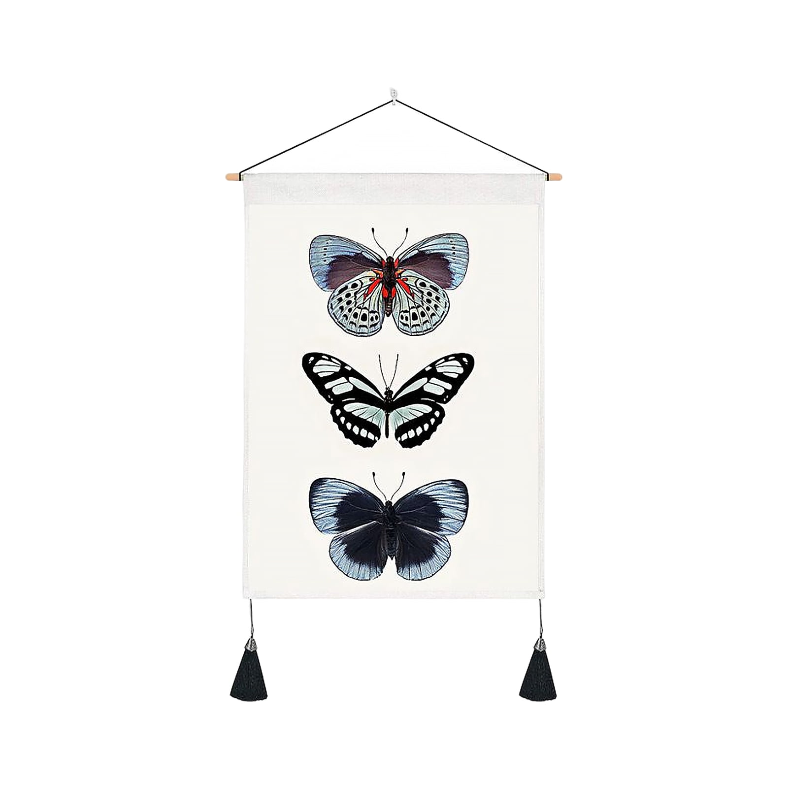 Vintage Butterfly Poster Hanger Frame, Retro Style Wall Decor Art ...