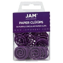 JAM Paper Round Paper Clips, Orange Medium Paperclips, 1 inch, 50/Pack ...