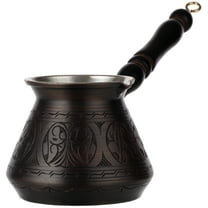 DEMMEX Brushed Copper Turkish Coffee Pot, Cezve Ibrik Briki, Stovetop ...
