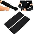 1 Pair Black Polyester Cut-resistant Sleeve, Arm Protection Sleeve ...
