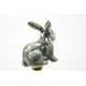 Gray Rabbit Finial Hand Painted Porcelain 2.5"h - Walmart.com