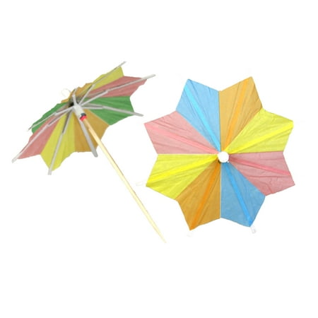 50pcs Bar Cocktail Umbrella Toothpick Handmade Parasol Stick Beach For ...