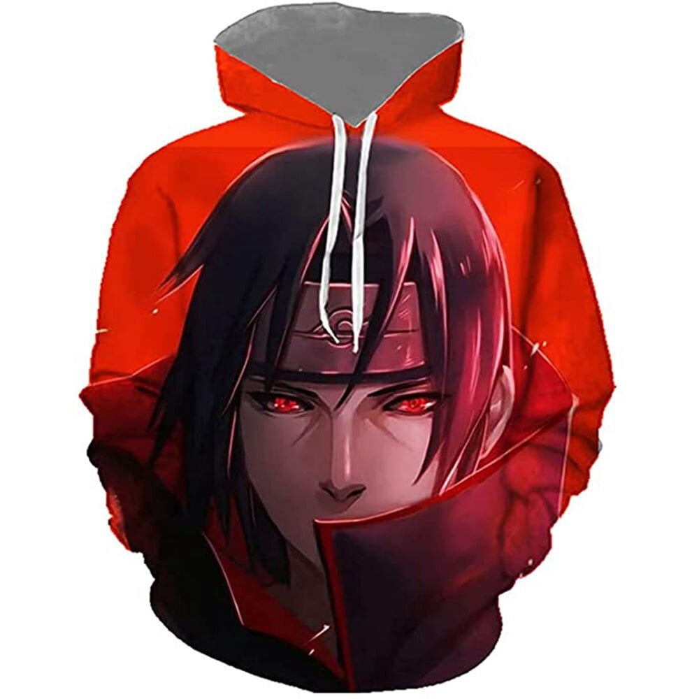 Naruto Anime Cartoon Hoodie Uzumaki Naruto Cosplay Akatsuki Uchiha ...