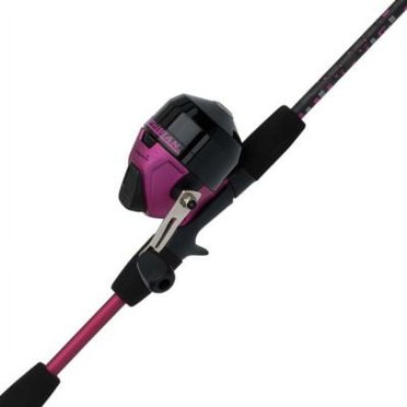 Zebco 202 Spincast Reel and Fishing Rod Combo, Tackle Included, Pink ...