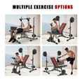 K KINGKANG Adjustable Weight Bench with Barbell Rack and Multi-Function ...